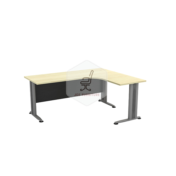 JCE Furniture - NTL1515 METAL J LEG L-SHAPE SUPERIOR OFFICE TABLE