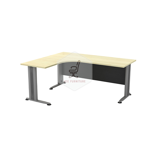 JCE Furniture - NTL1515 METAL J LEG L-SHAPE SUPERIOR OFFICE TABLE